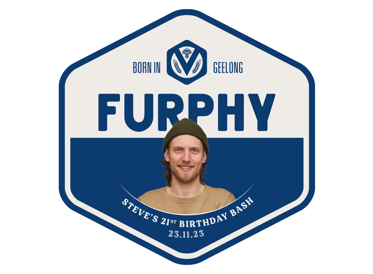 Furphy Original 6 x 375ml Stubby labels with PICTURE AND/OR TEXT (beer ...