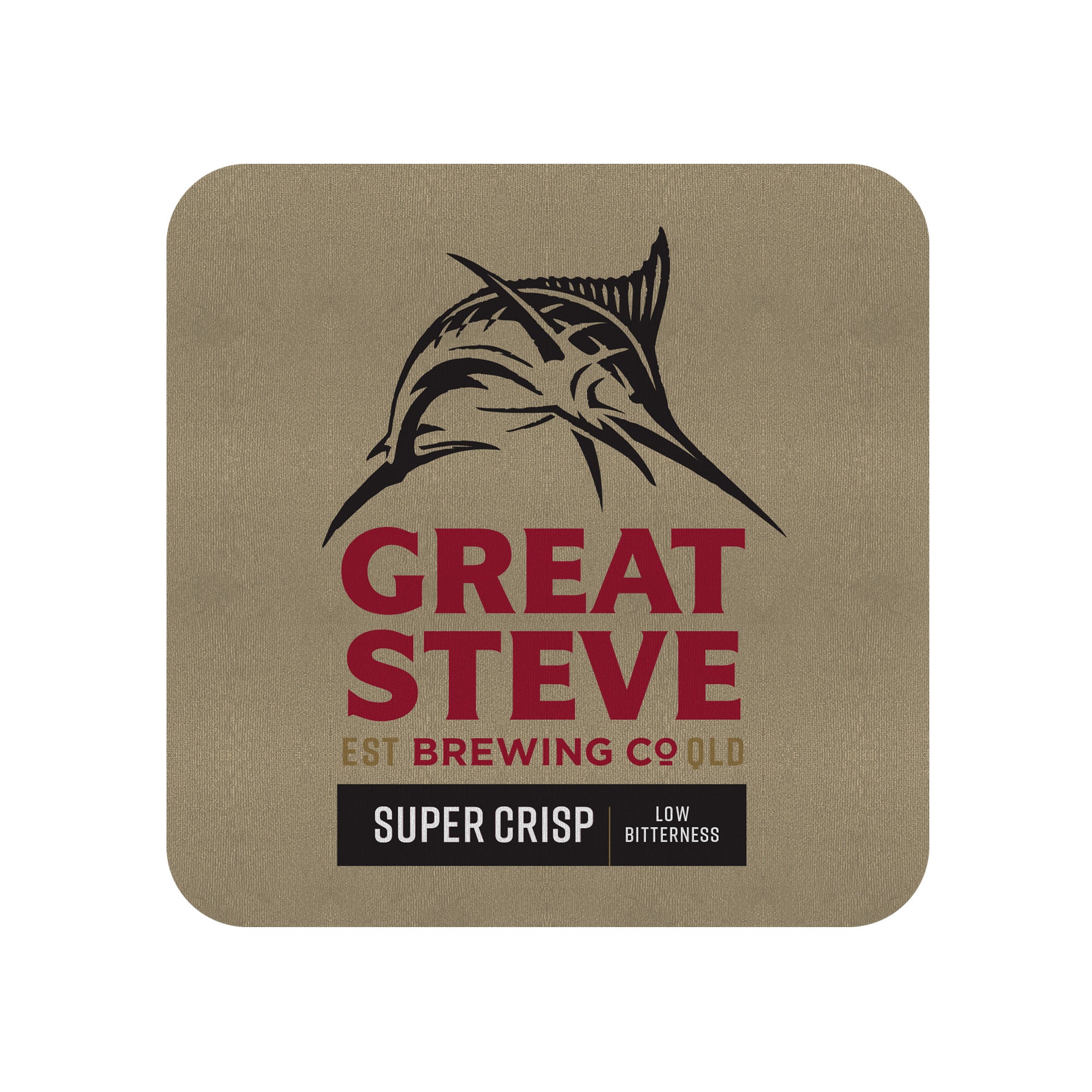 GREAT NORTHERN SUPER CRISP 6 x Personalised Neoprene Coasters NAME CHA ...