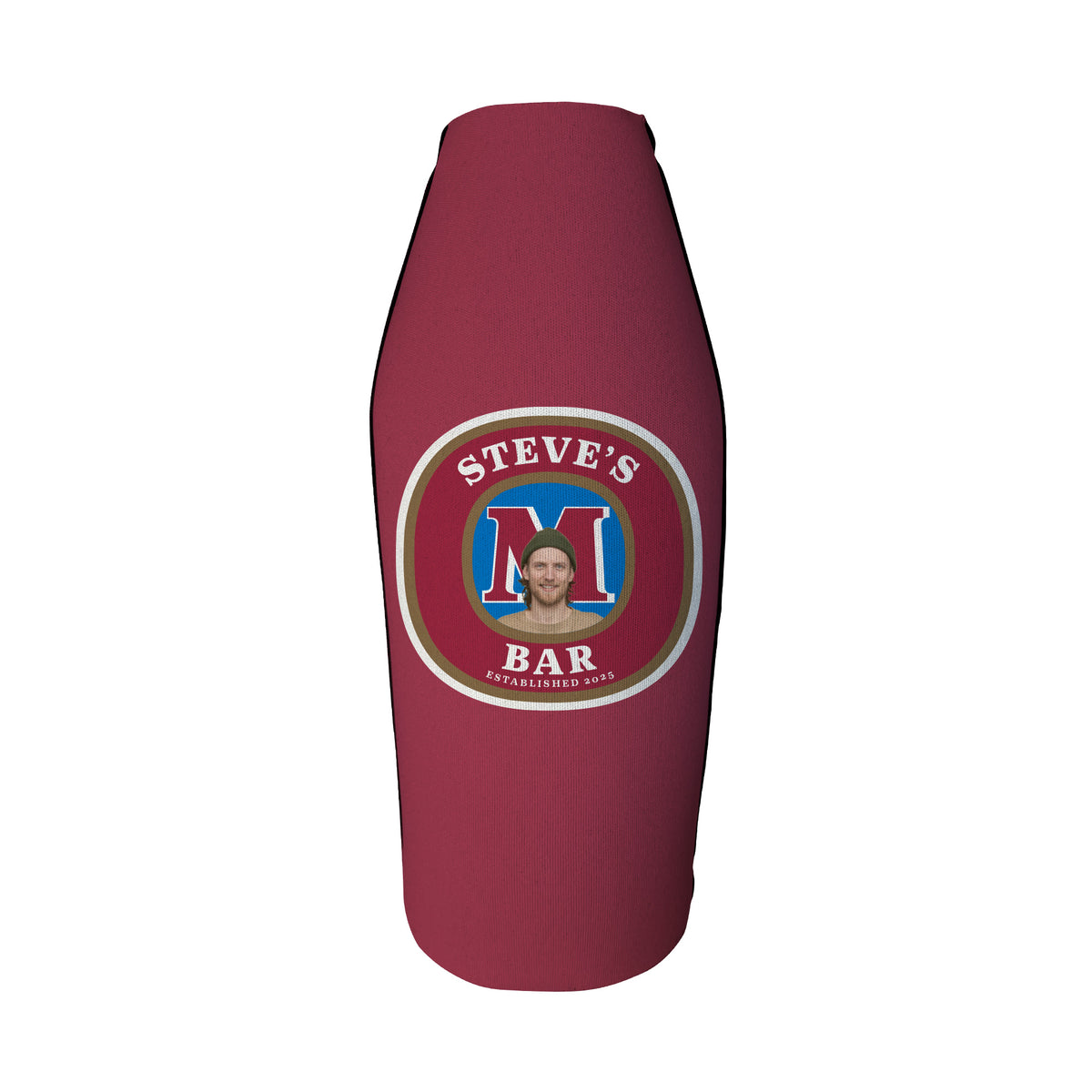MELBOURNE BITTER Personalised Long Neck Zip Up Coolers with PICTURE an ...